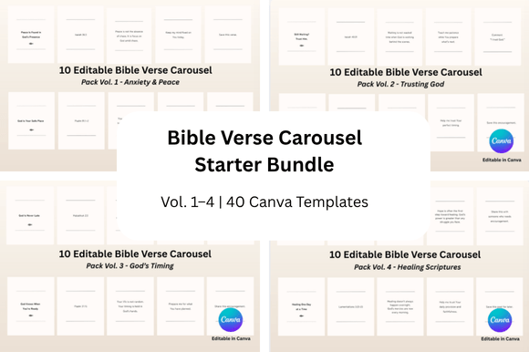 Bible Verse Carousel Templates Vol. 1 Graphic by Root Hope Designs ...