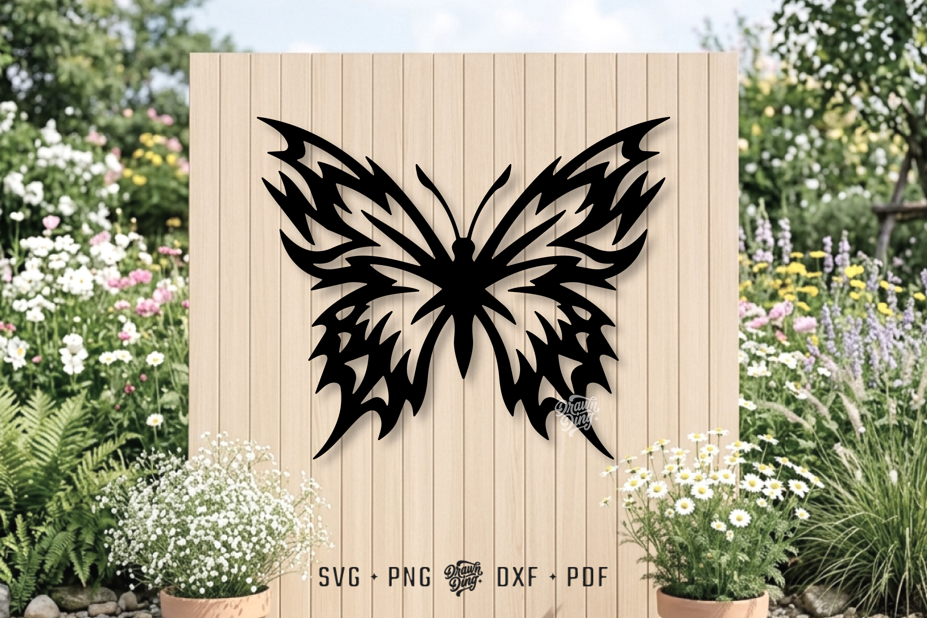 Butterfly SVG, DXF, PNG, Laser Cut File · Creative Fabrica