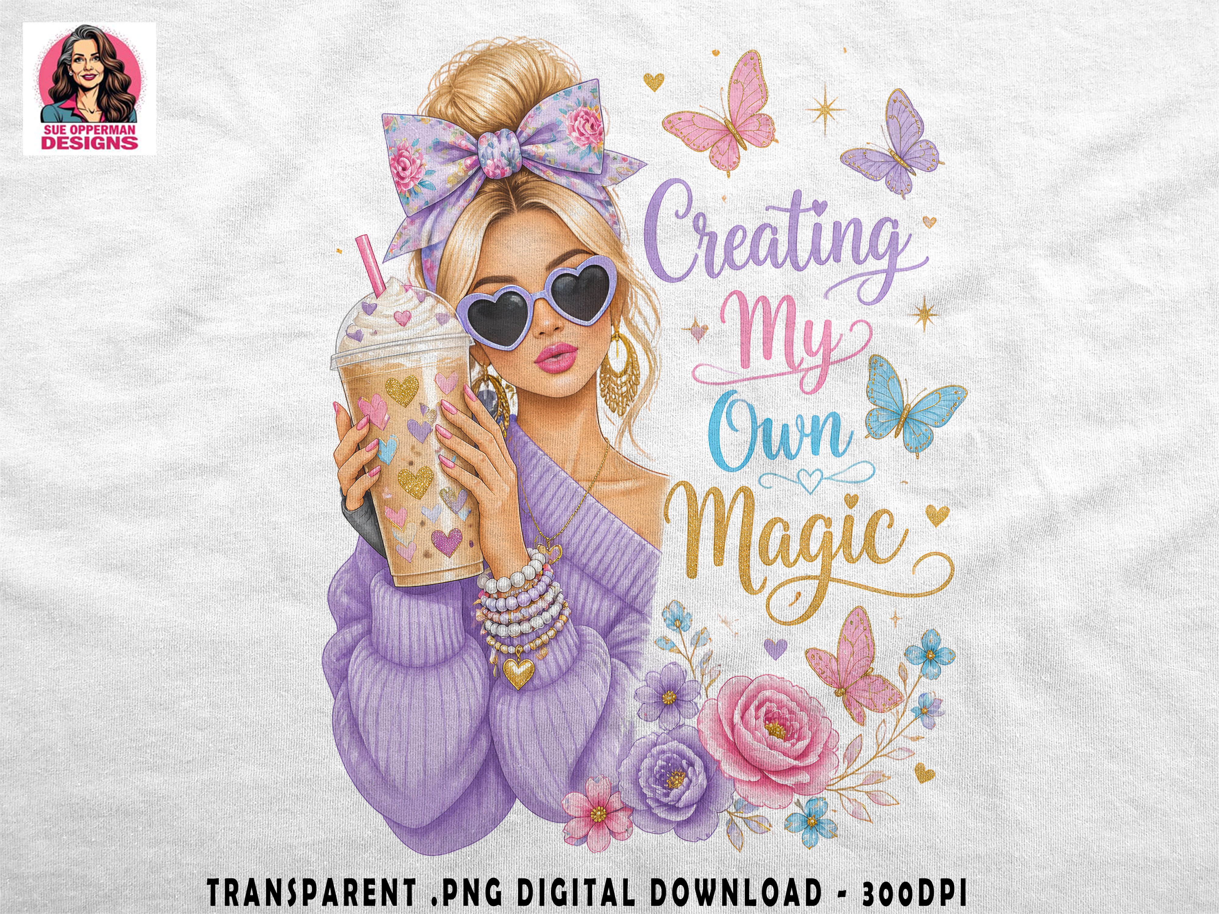 Creating My Own Magic | Butterfly PNG Graphic by Sue Opperman Designs ...