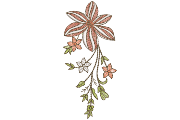 Creative Flowers Embroidery Design · Creative Fabrica