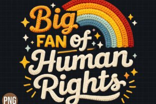 Crochet Rainbow Human Rights PNG T-SHIRT Graphic by MK DESIGNS ...