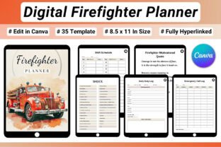 🚒 Digital Firefighter Planner Graphic by Heartcraft Studio · Creative ...