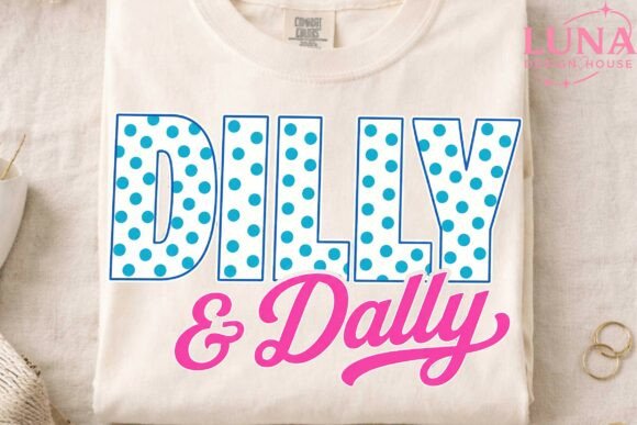 Dilly Dally Polka Dot Retro PNG Graphic by LunaDesignHouse · Creative ...