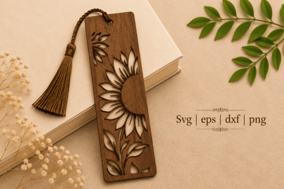 Floral Bookmark Laser Cut SVG · Creative Fabrica