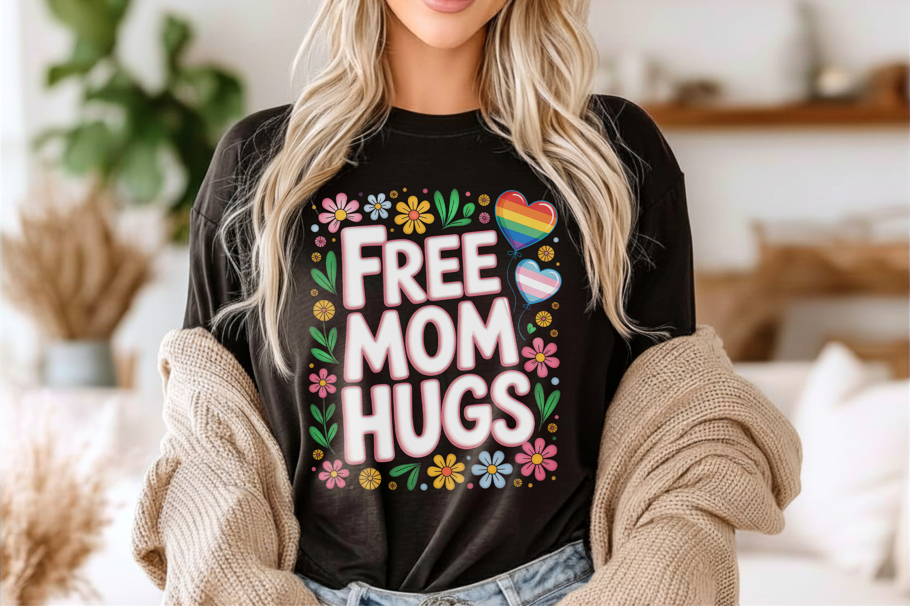 Free Mom Hugs LGBTQ Sublimation Design Graphic by Iconic Tee Design ...