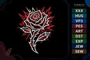 Gothic Rose Tattoo Style · Creative Fabrica