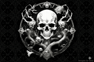 Gothic Skull & Haunted Tree PSP Masks Graphic by Heidi Vargas-Smith ...