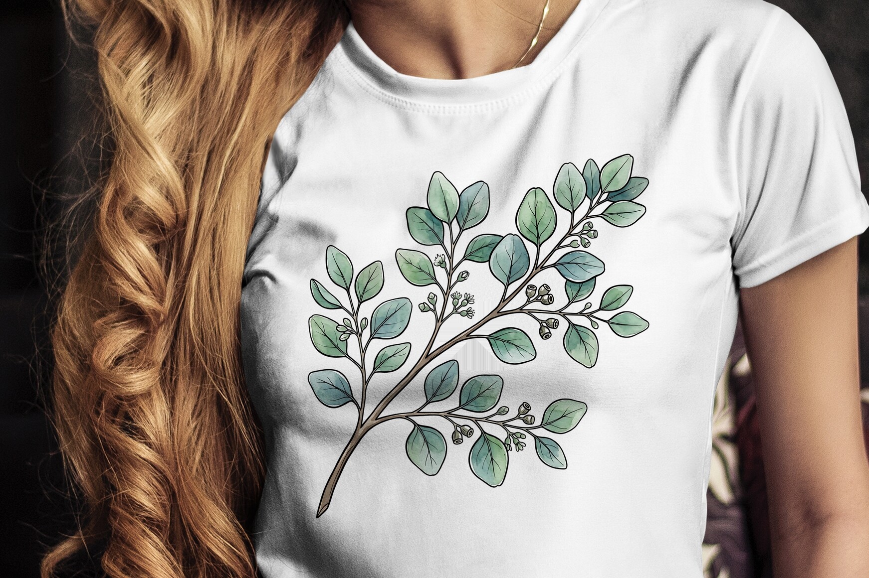 Green Leaf Branch Minimal Natural Graphic by designcrafts · Creative ...
