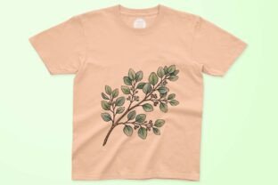 Green Leaf Branch Minimal Natural Graphic by designcrafts · Creative ...