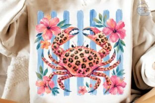 Leopard Print Crab Hibiscus PNG Clipart Graphic by Dreamtidestudio ...