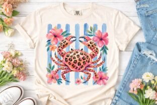 Leopard Print Crab Hibiscus PNG Clipart Graphic by Dreamtidestudio ...