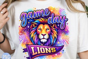 Lions Game Day School Mascot Cheetah PNG Graphic by Trendy Bee ...