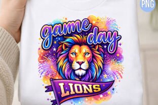 Lions Game Day School Mascot Cheetah PNG Graphic by Trendy Bee ...