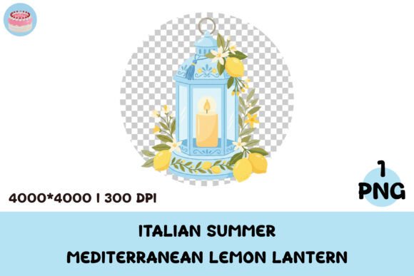 Mediterranean Lemon Lantern PNG Clipart Graphic by Eyestudio · Creative ...
