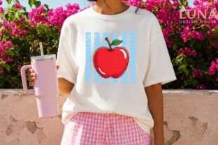 Red Apple Teacher PNG Clipart Design Graphic by LunaDesignHouse ...