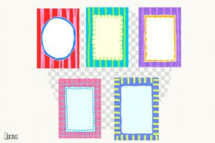 Retro Summer Frame Clipart Bundle Graphic by DSIGNS · Creative Fabrica