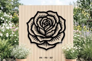 Rose SVG, DXF, Png, Laser Cut File · Creative Fabrica