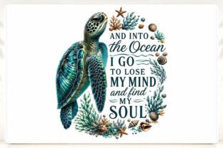 Sea Turtle Ocean Quote PNG Graphic by Elvixa Studio · Creative Fabrica