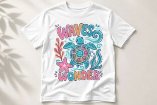 Sea Turtle Waves Wonder PNG Graphic by Elvixa Studio · Creative Fabrica