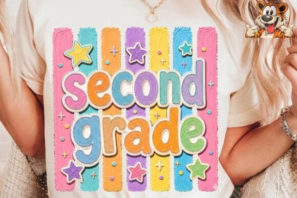 Second Grade Teacher School PNG Clipart Graphic by TigerDesigns ...