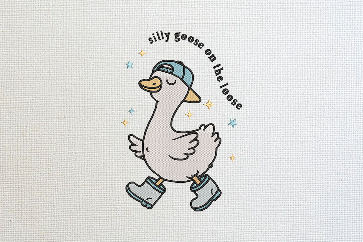 Silly Goose on the Loose · Creative Fabrica