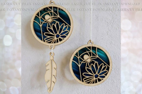 Spider Sun-catcher Ornament Svg Laser Graphic by Cornelia · Creative ...