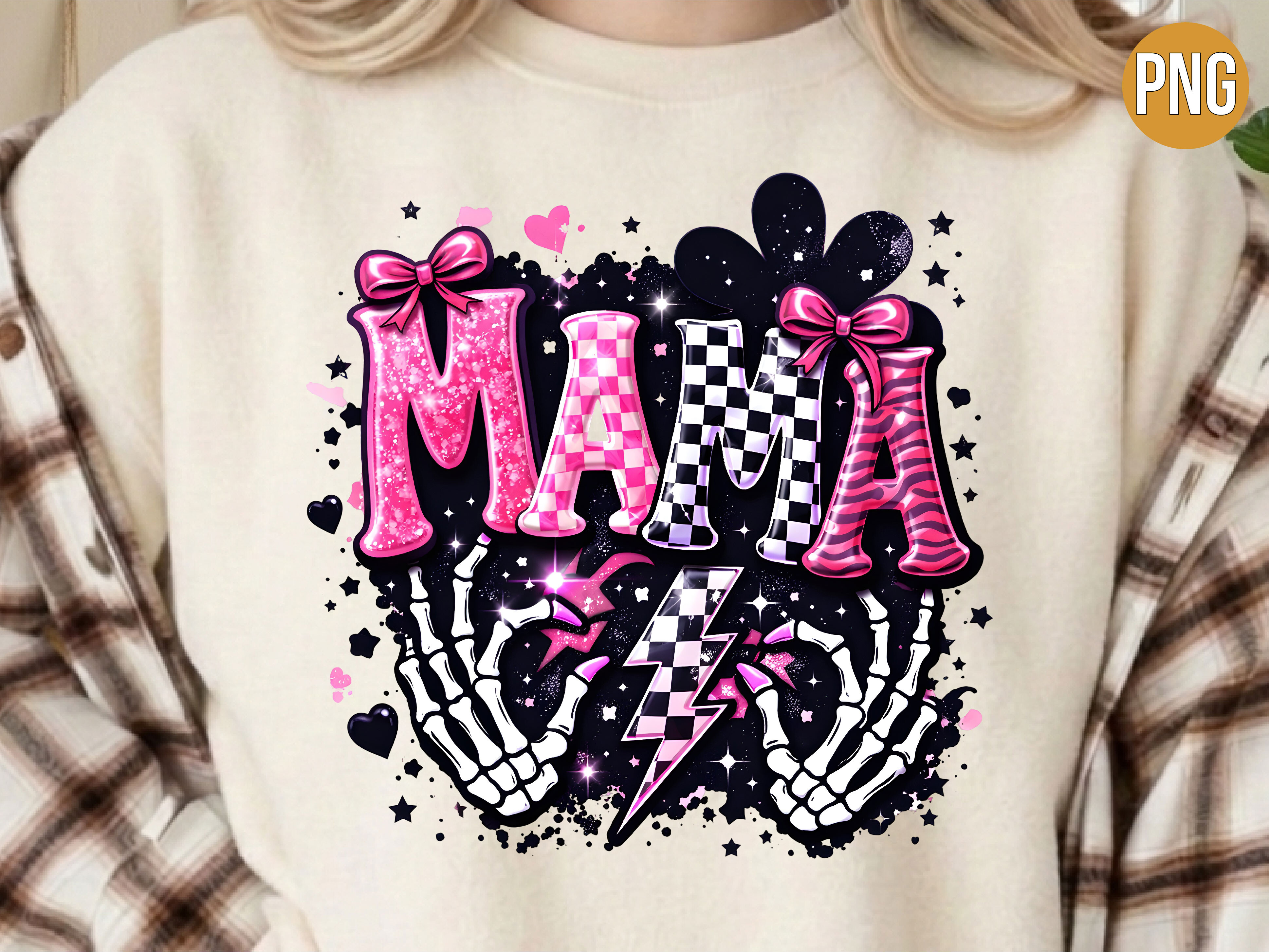Spooky Skeleton Hand Mama Halloween PNG Graphic by ProCUT · Creative ...