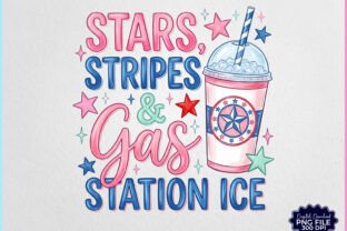 Stars Stripes and Gas Station Ice PNG Graphic by Creative Community ...