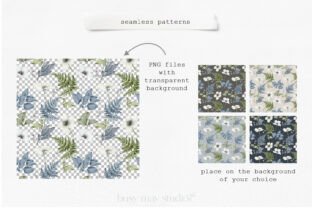 Summer Botanical Seamless Patterns PNG Graphic by Busy May Studio ...