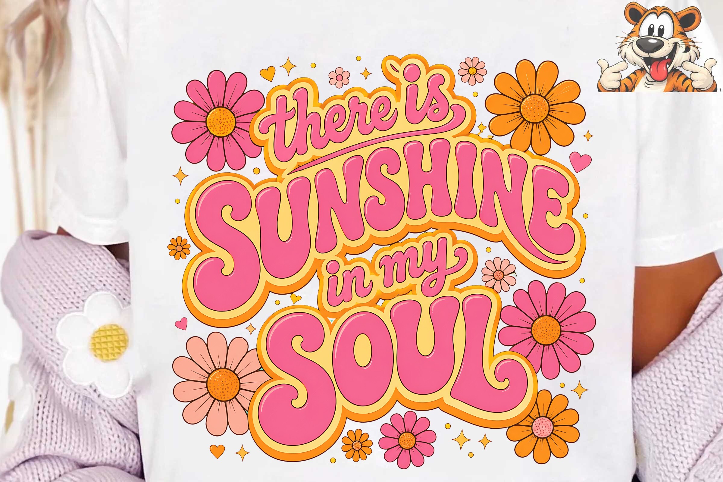 Sunshine in My Soul Retro PNG Clipart Graphic by TigerDesigns ...