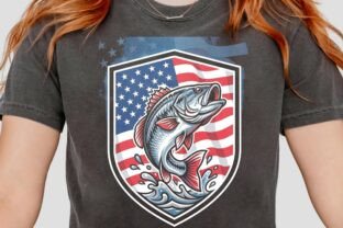 Usa Flag Bass Fishing Graphic Emblem Graphic by gregoraciiart ...