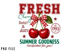 Vintage Summer Fruit Quotes PNG Graphic by Cute Cat · Creative Fabrica