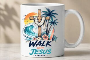 Walk with Jesus Faith Quote PNG Graphic by Elvixa Studio · Creative Fabrica