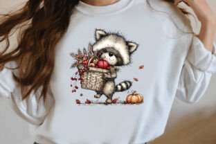 Whimsical Autumn Raccoon Clipart Graphic by Designworld · Creative Fabrica