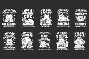 20 Funny Cat SVG Designs Graphic by c.gudzik · Creative Fabrica