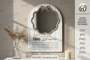 Affirmation Mirrors Bundle Laser Cut · Creative Fabrica