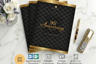 Black Gold Church Anniversary Program Graphic by Godserv Designs ...