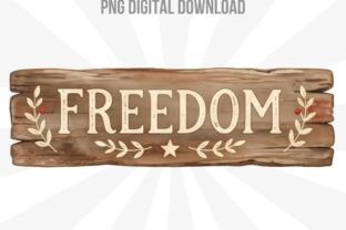 Country Patriotic Freedom Wood Sign PNG Graphic by ArtbyCrystalJennings ...