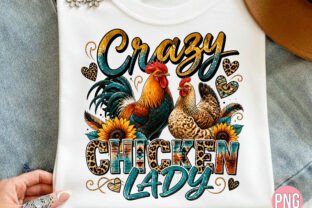 Crazy Chicken Lady PNG Shirt T-shirt Graphic by Craft Hunter · Creative ...