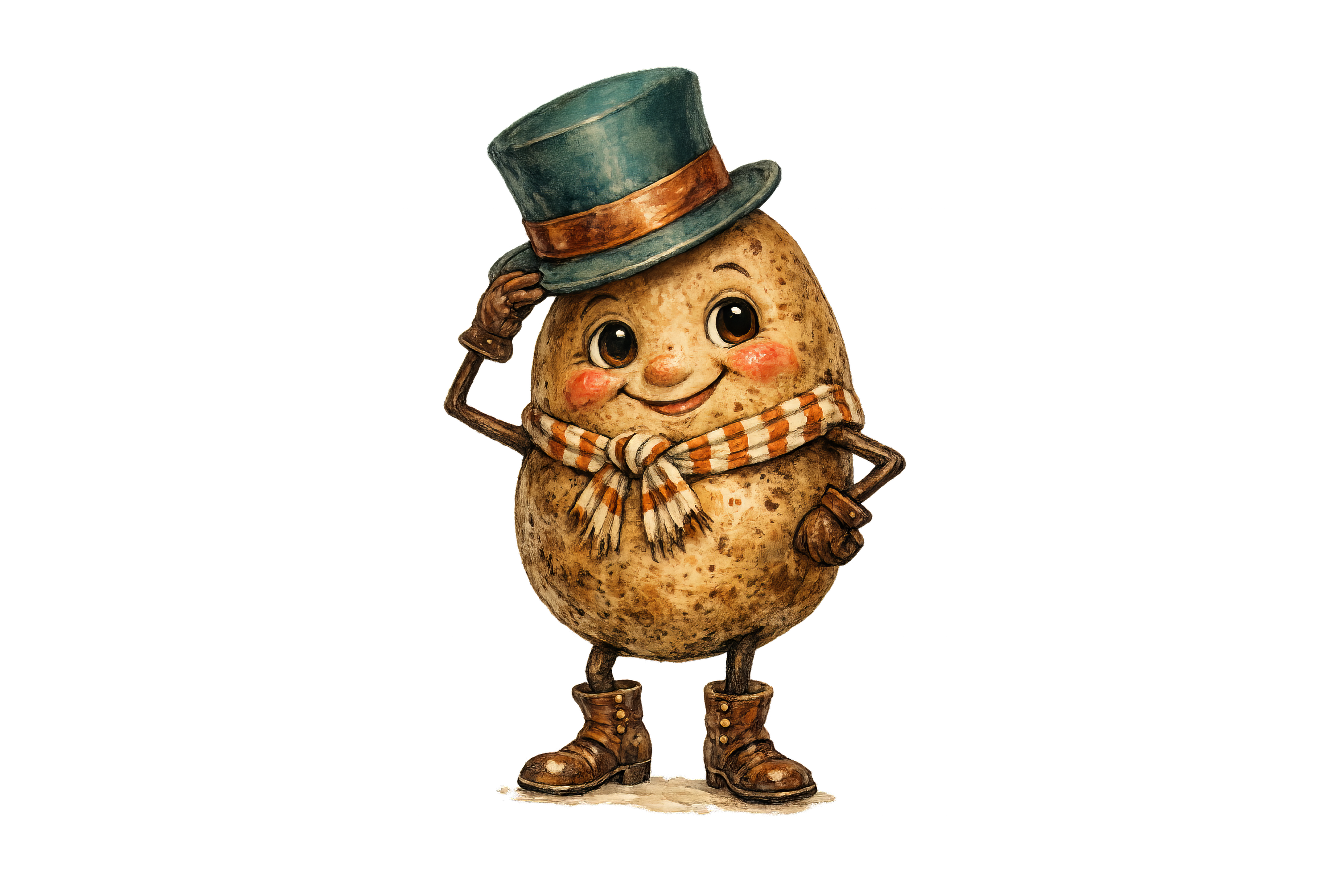 Gentleman Potato Character Clipart PNG Graphic by dogstar4535 ...