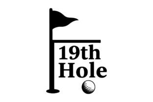 Golf Flag on 19th Hole with Golf Ball Li Graphic by sctchcreations ...