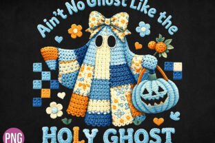 Holy Ghost Crochet Halloween PNG T-SHIRT Graphic by LILY DIGITAL Arts ...