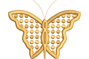 Lace Style Butterfly Embroidery · Creative Fabrica