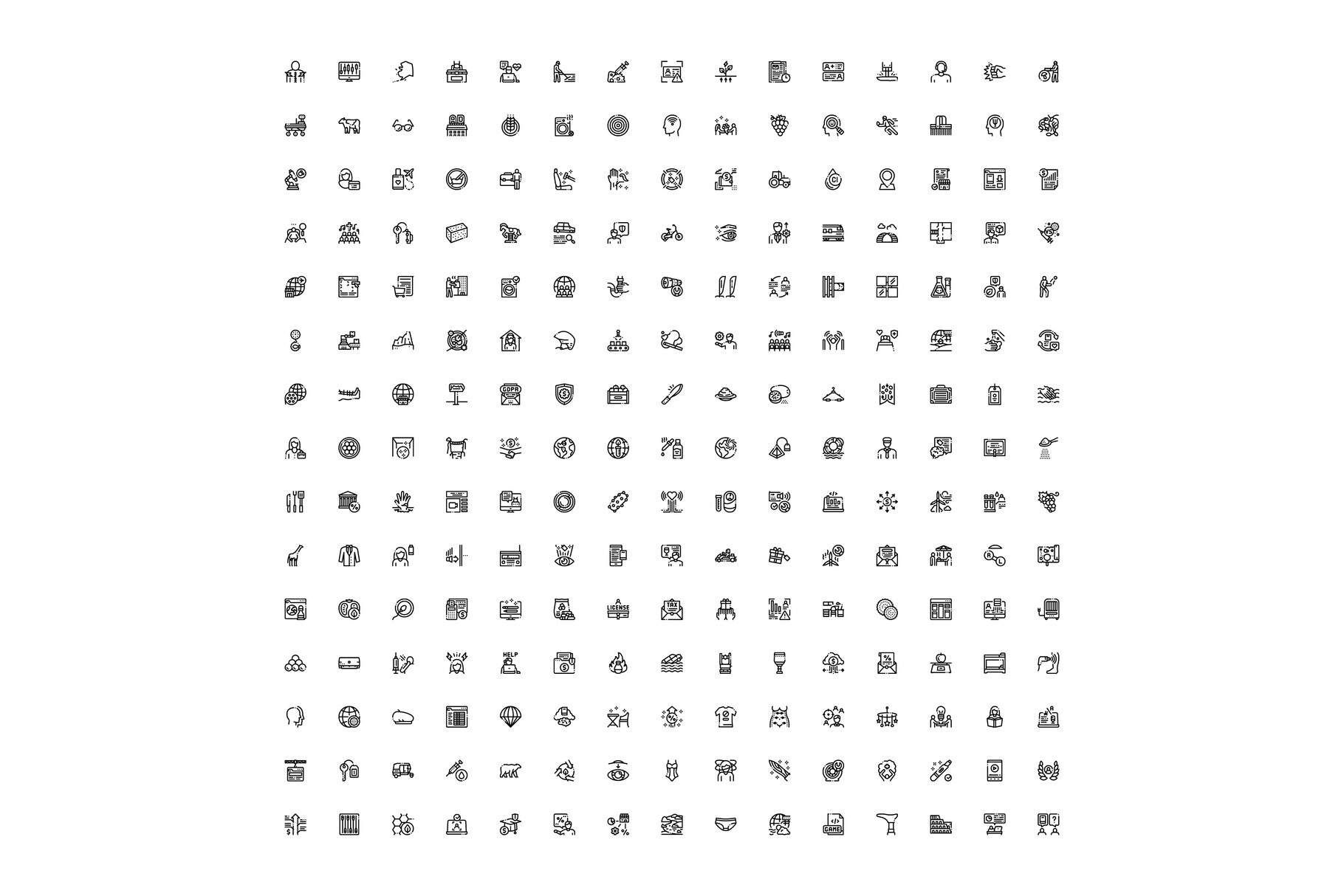 Linear Icon Collection Reflecting Modern Graphic by pikepicture ...