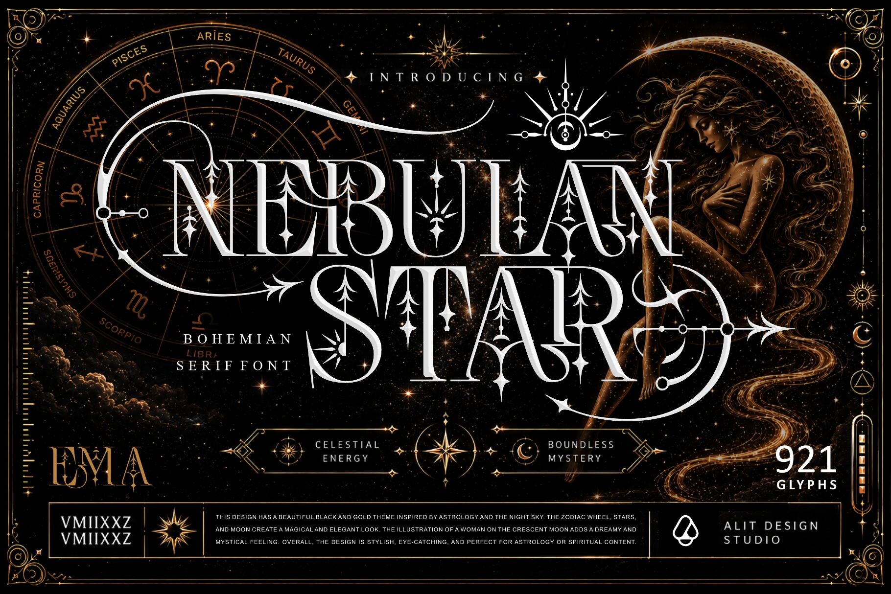 Nebulan Star Typeface Font by Alit Design · Creative Fabrica