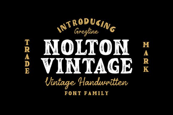 Nolton Vintage Font by Grezline Studio · Creative Fabrica