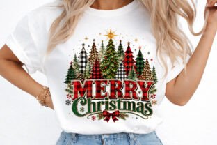 Plaid and Leopard Print Christmas Trees Graphic by GatewayDesign ...