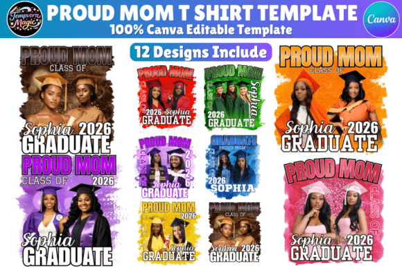 Graduation Shirt Template 2026 Graphic by Tempvora Magic · Creative Fabrica