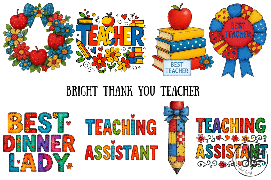Teacher Appreciation - Png & Pdf Clipart Graphic by ...
