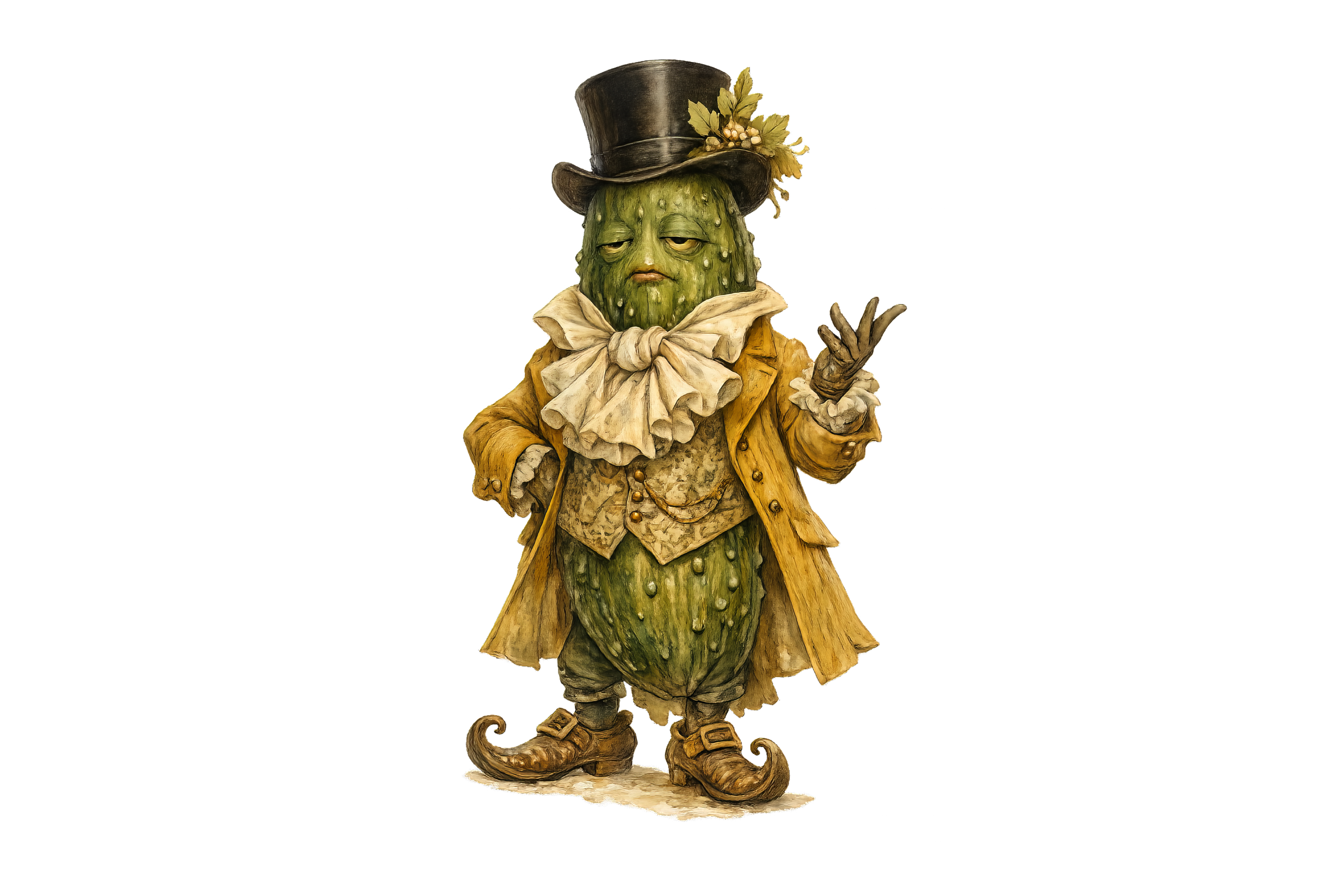 Victorian Cucumber Gentleman Clipart PNG Graphic by dogstar4535 ...